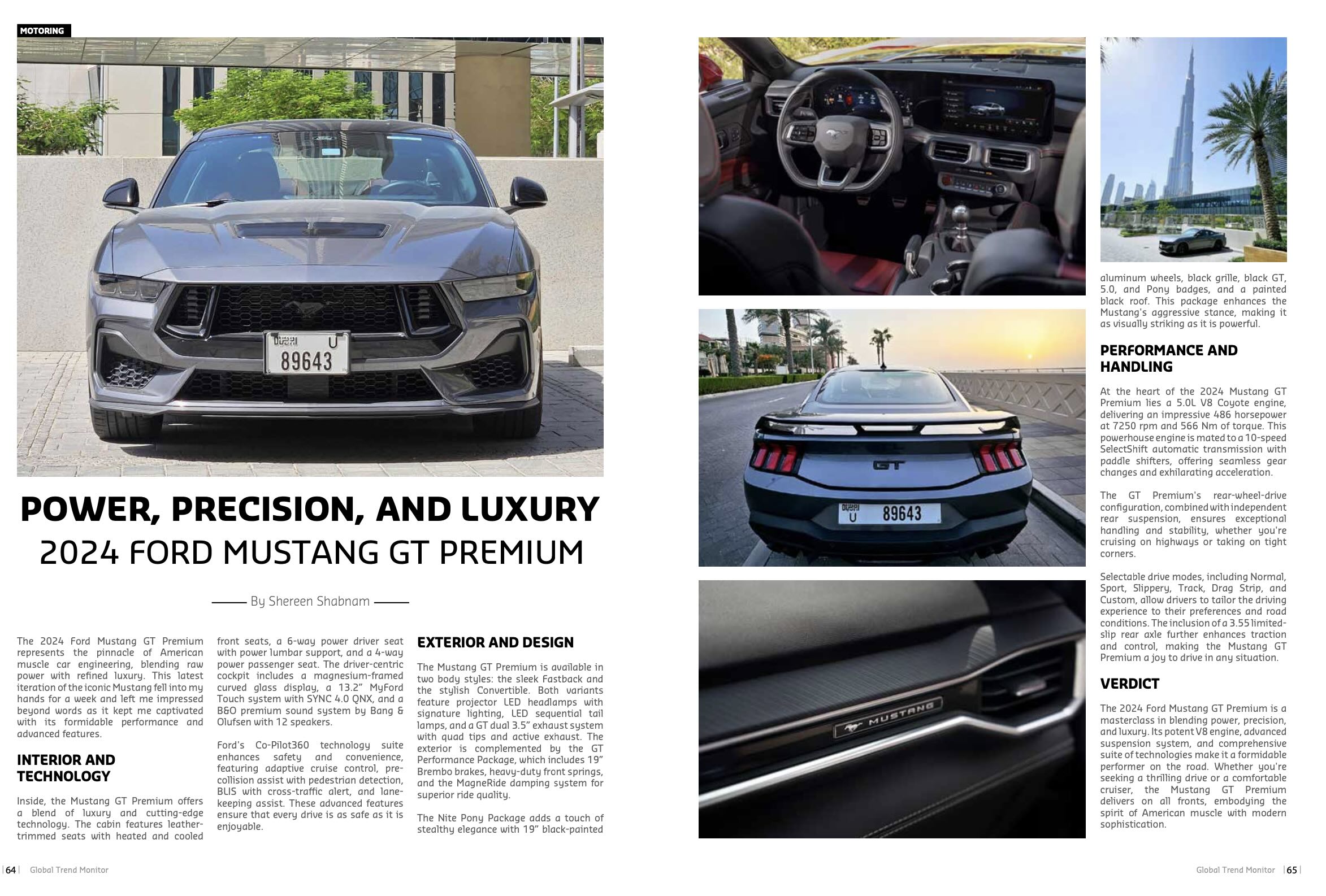 Power, Precision, and Luxury:Â 2024 Ford Mustang GT Premium - Shereen ...